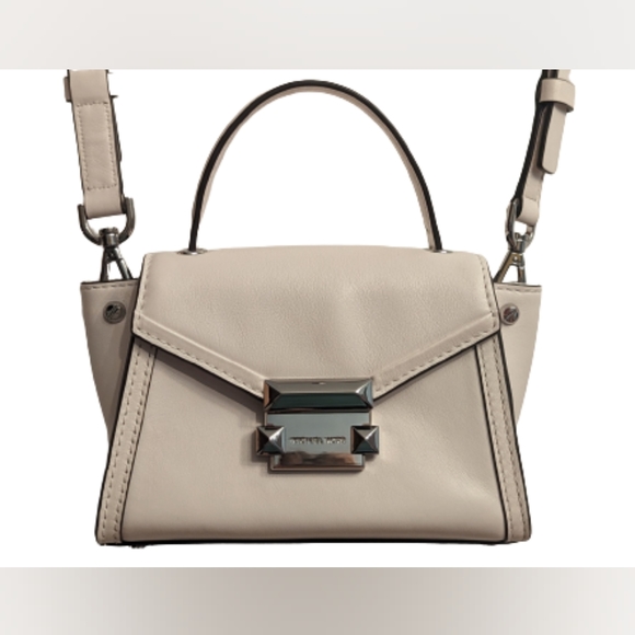 Michael Kors | Bags | Nwot Michael Kors Whitney Mini White Leather ...